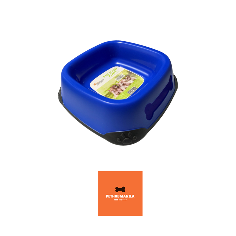 Pet Homie Blue Food Plate (Large) – PetHubManila